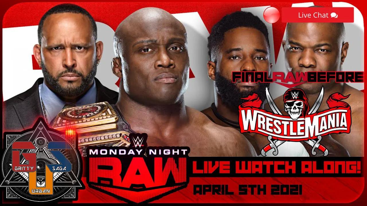 🔴WWE RAW Watch Along Live Stream Full Show | April 5 2021 Reactions ...