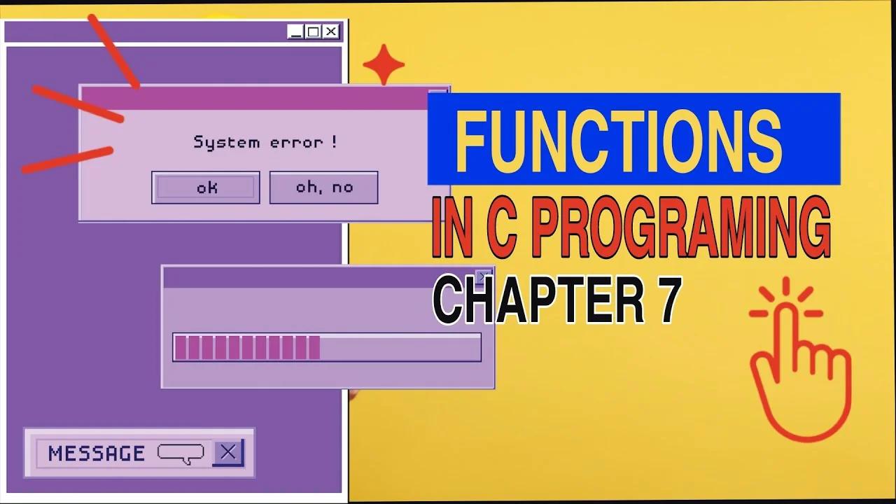 Function in C programming - Class 10 Computer Science Explanation 2024