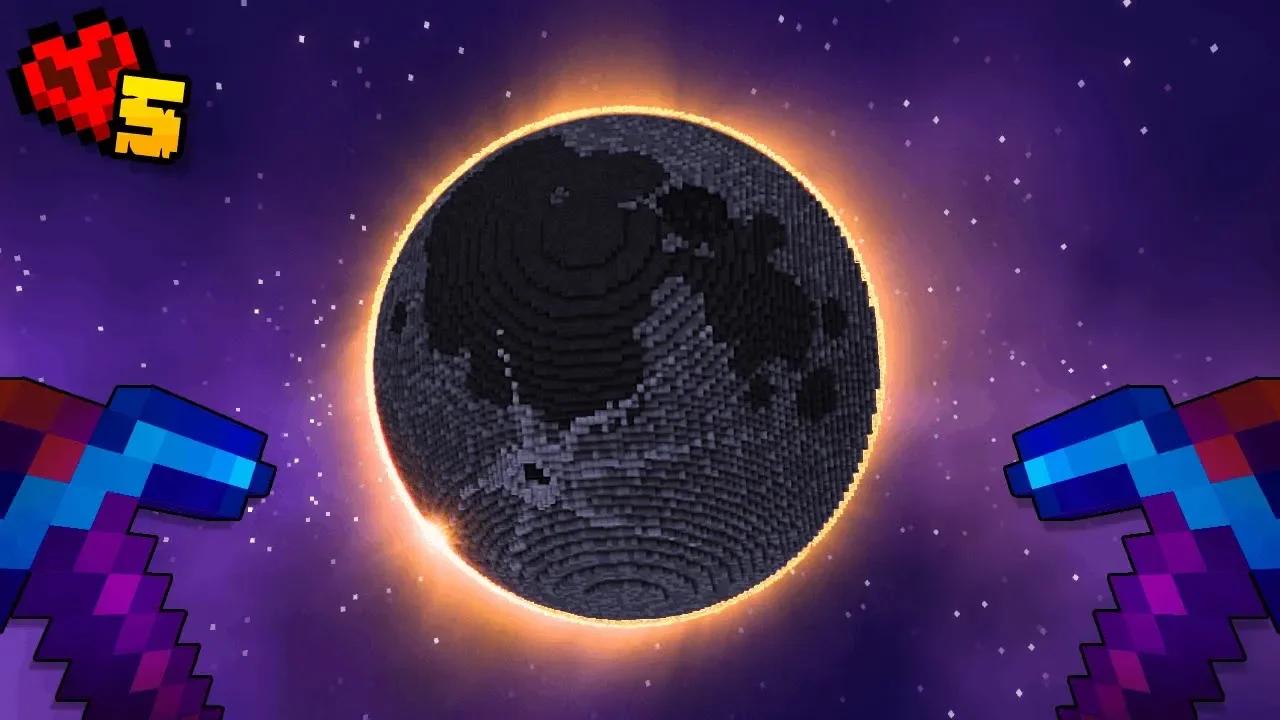 I Built A Working Solar Eclipse In Minecraft Hardcore