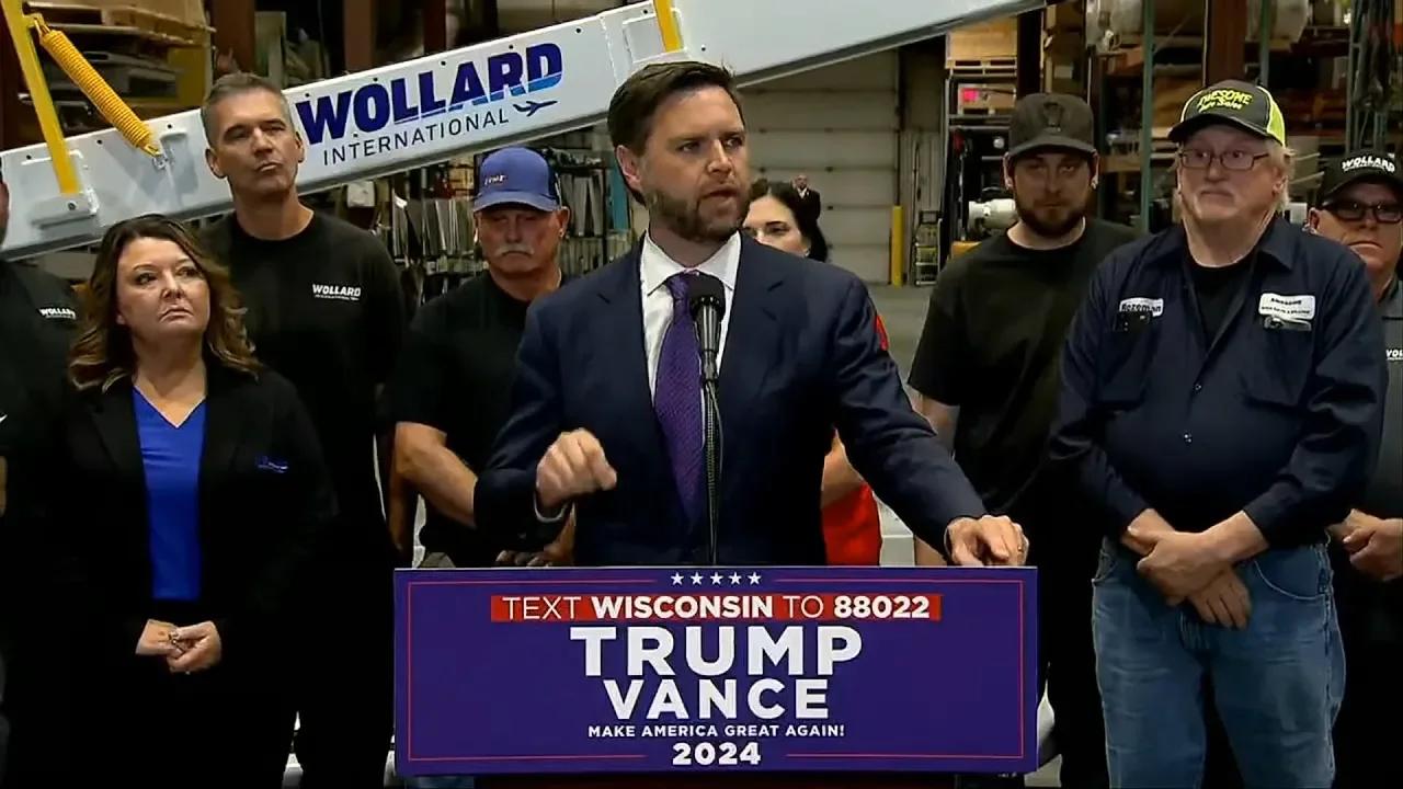 JD Vance Speaks in Eau Claire, Wisconsin (Full)