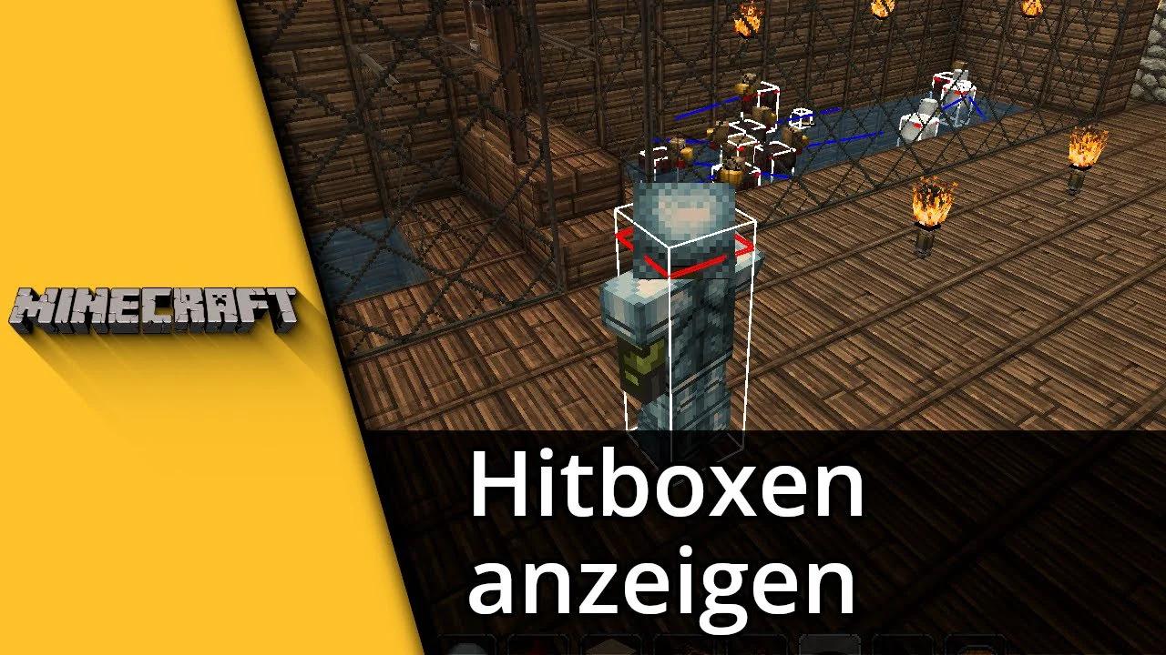 Minecraft Hitbox anzeigen | Minecraft Hitboxen anzeigen Tutorial