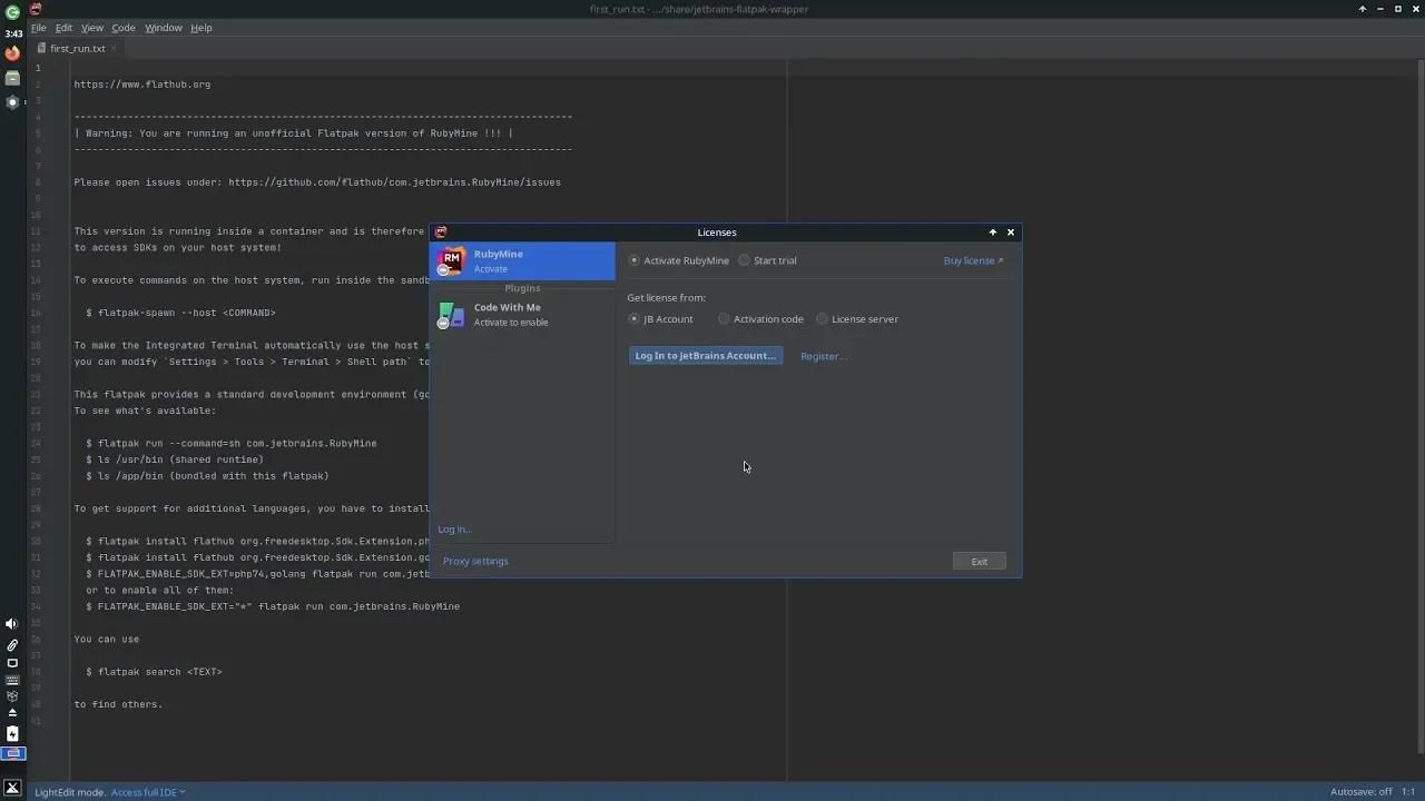 How to install RubyMine on MX Linux 21.3