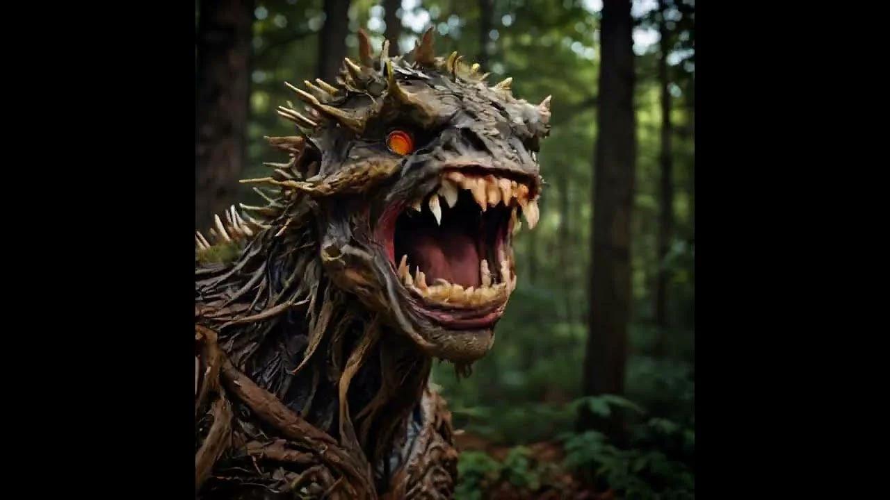 😱🌲 Unholy Forest Horror: Biologically Correct Tree Creature Encounter