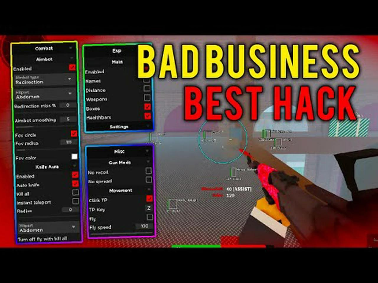 Roblox Bad Business Script | Aimbot, Kill All, Fly HACK | WORKING