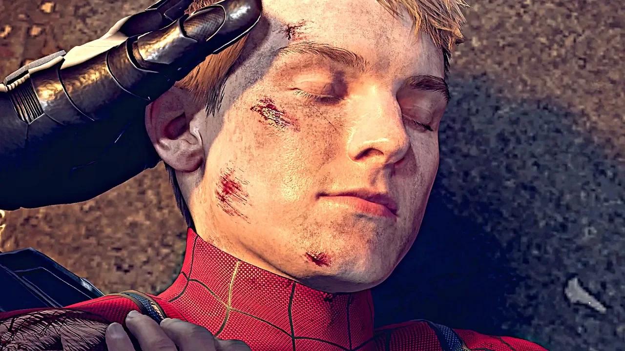 Spider-Man Peter Parker Death Scene (2023) Spider-Man 2 PS5 4K 60FPS