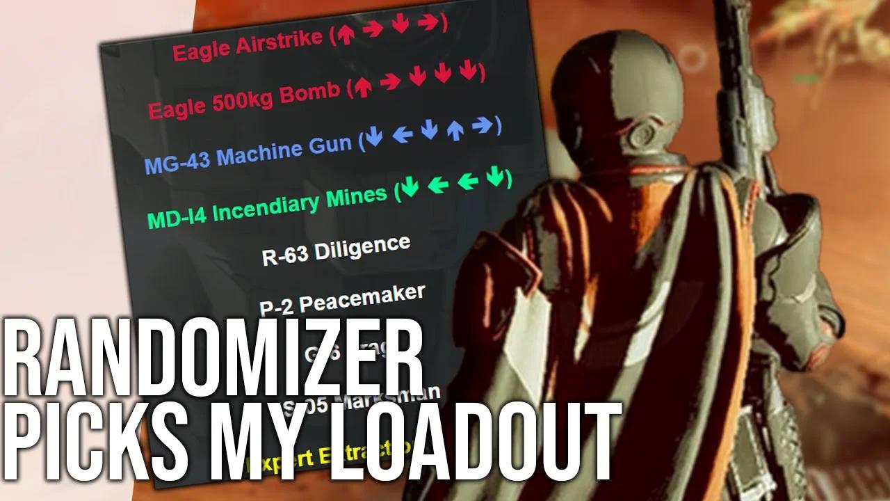 A Randomizer Chooses My Loadout In Helldivers 2