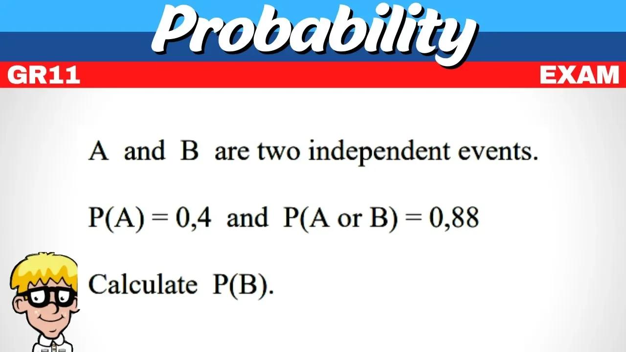 Probability Grade 11: Exam