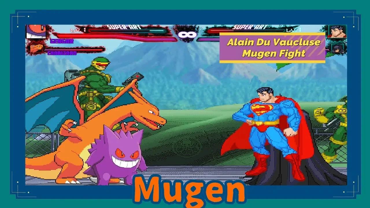 Mugen : Gengar & Charizard Vs Superman & New Batman (Request)