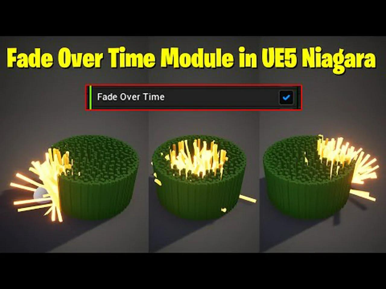 Fade Over Time Module in UE5 Niagara Tutorial | Download Files