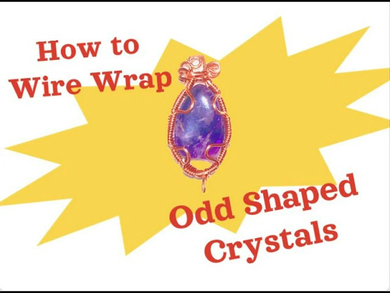 HOW TO WIRE WRAP Odd Shaped Tumbled Amethyst into Copper Crystal ...