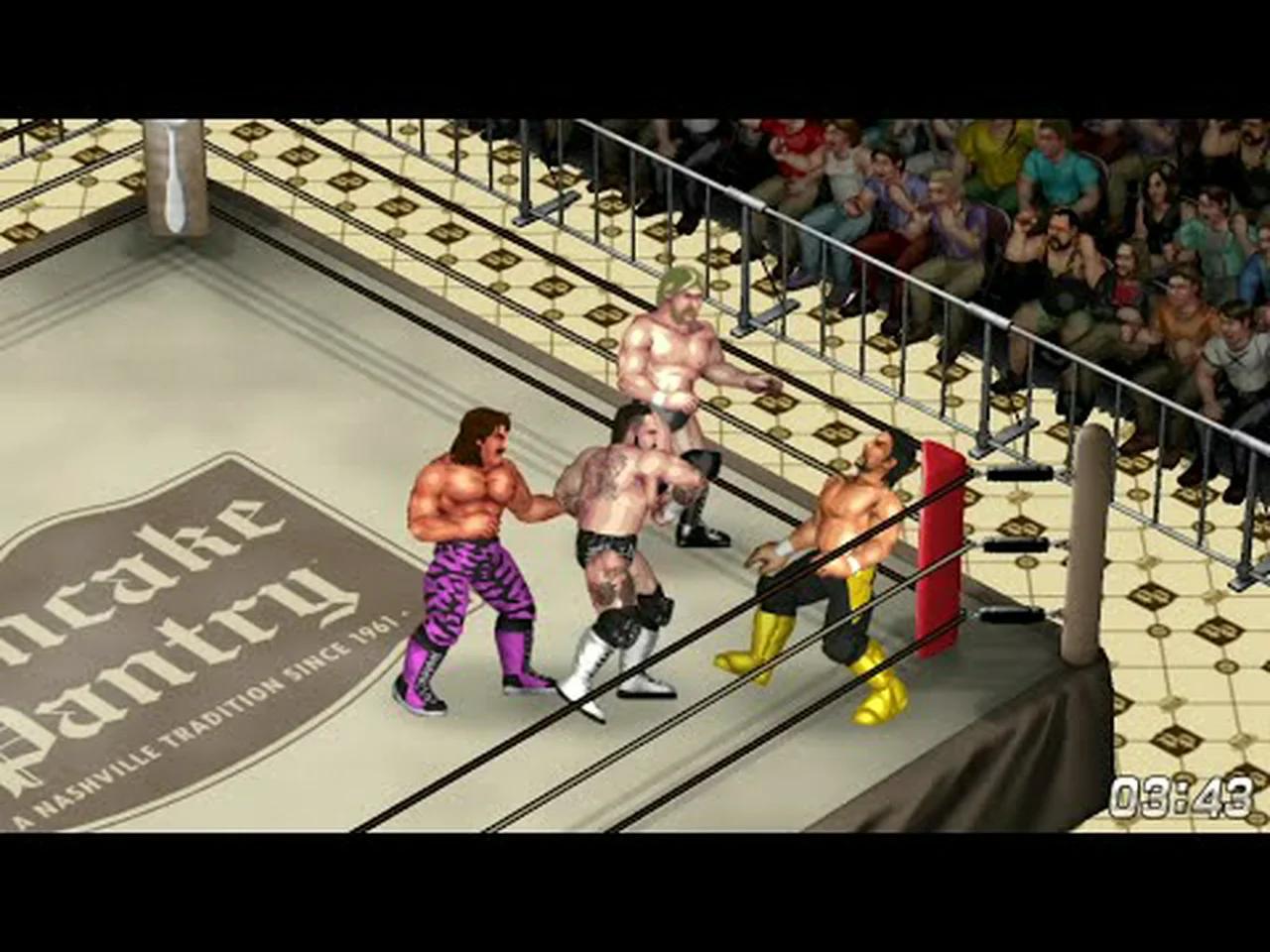 Ted DiBiase vs. Rick Rude vs. Toshiaki Kawada vs. Brody King (Fire Pro ...