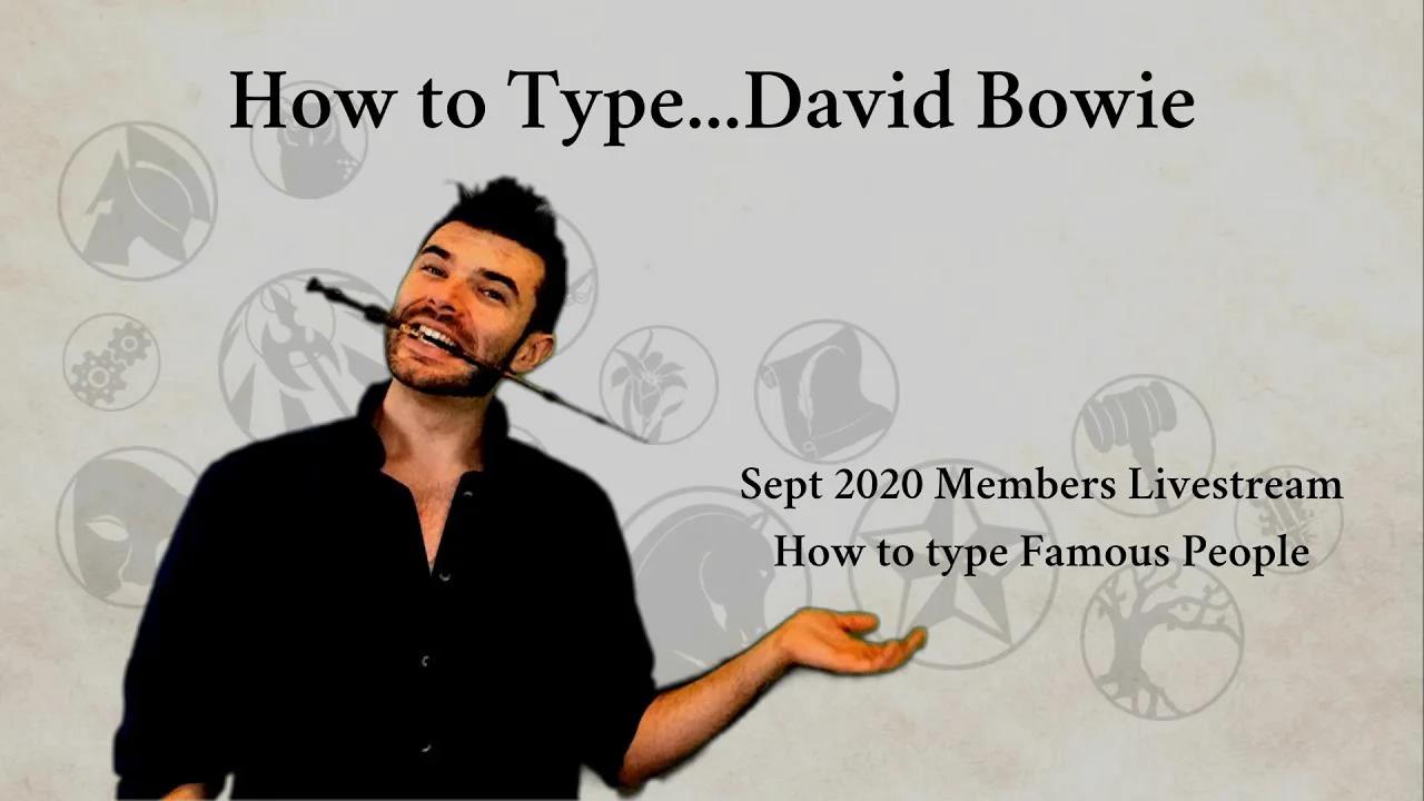 How to type...David Bowie | Typing Famous People | CS Joseph