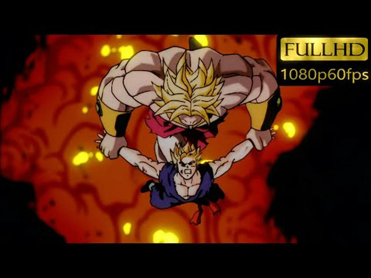 SSJ2 Gohan vs LSSJ Broly ENG DUB [1080p60fps] (Bruce Faulconer Score)