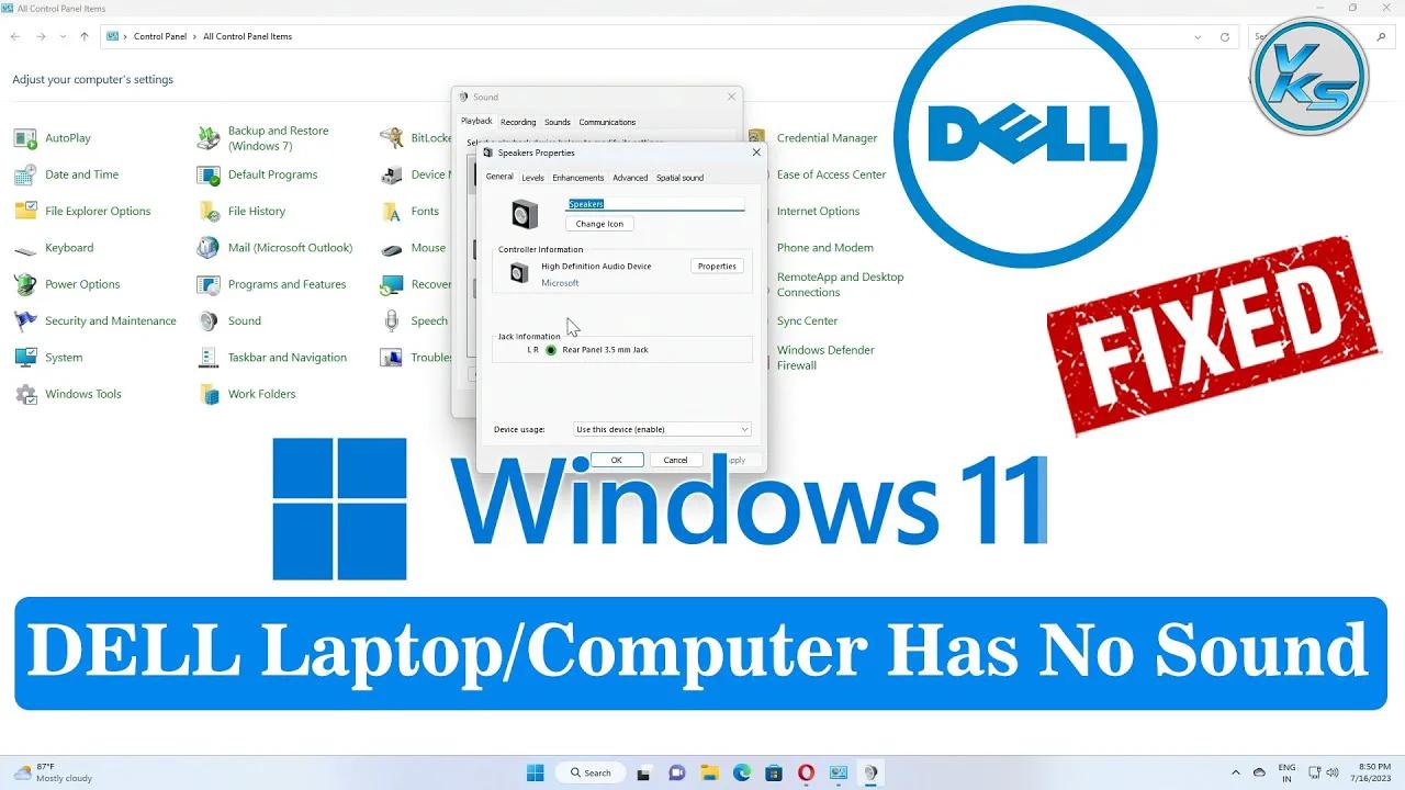 How To Fix Dell Computer Has No Sound in Windows 11 | Fix Sound ...