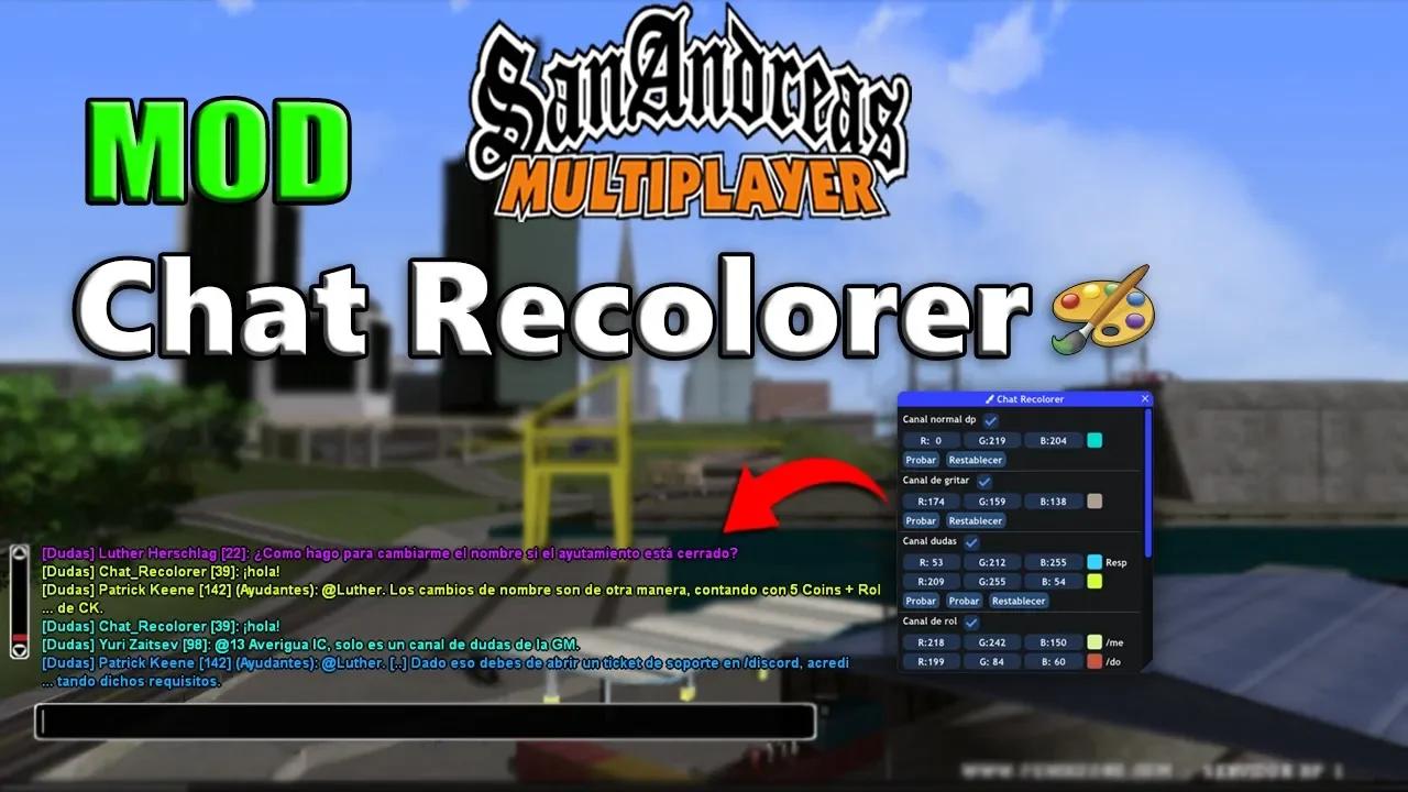 [LUA] Chat Recolorer (Cambia el color de los canales) - SAMP 0.3.7