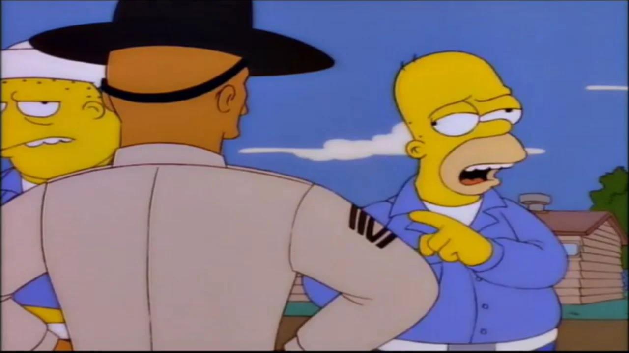 Navy: Homer's Columbo impression | The Simpsons Clips | english