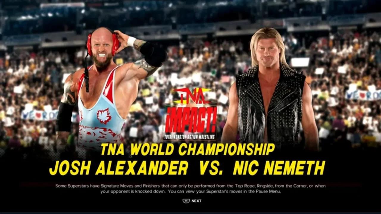 TNA Emergence 2024 Nic Nemeth vs Josh Alexander in a 60 minute Iron Man ...