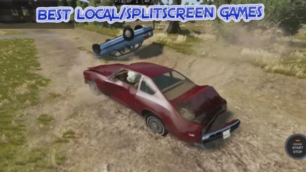 BeamNG Split Screen Multiplayer - Gameplay on Nucleus Coop [Free Roam]