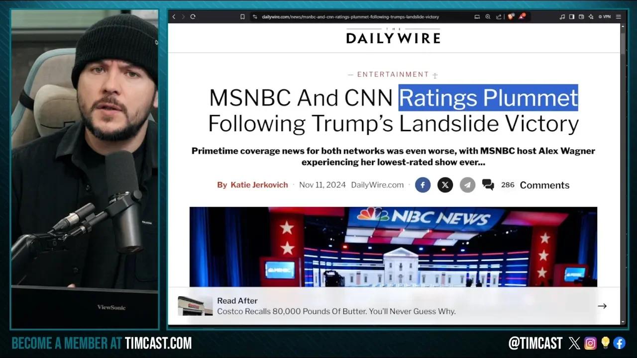 MSNBC & CNN Are DEAD, Ratings Collapse, David Pakman Says TRUMPERS Are ...