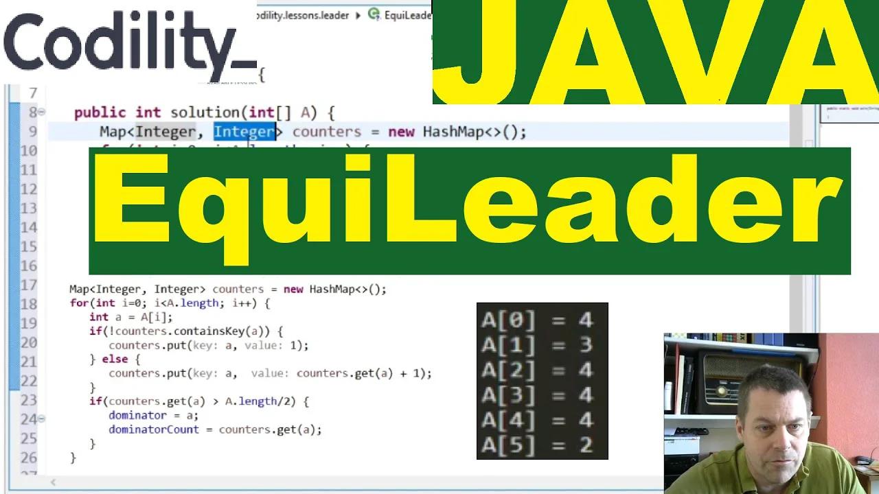 Codility Equileader solution