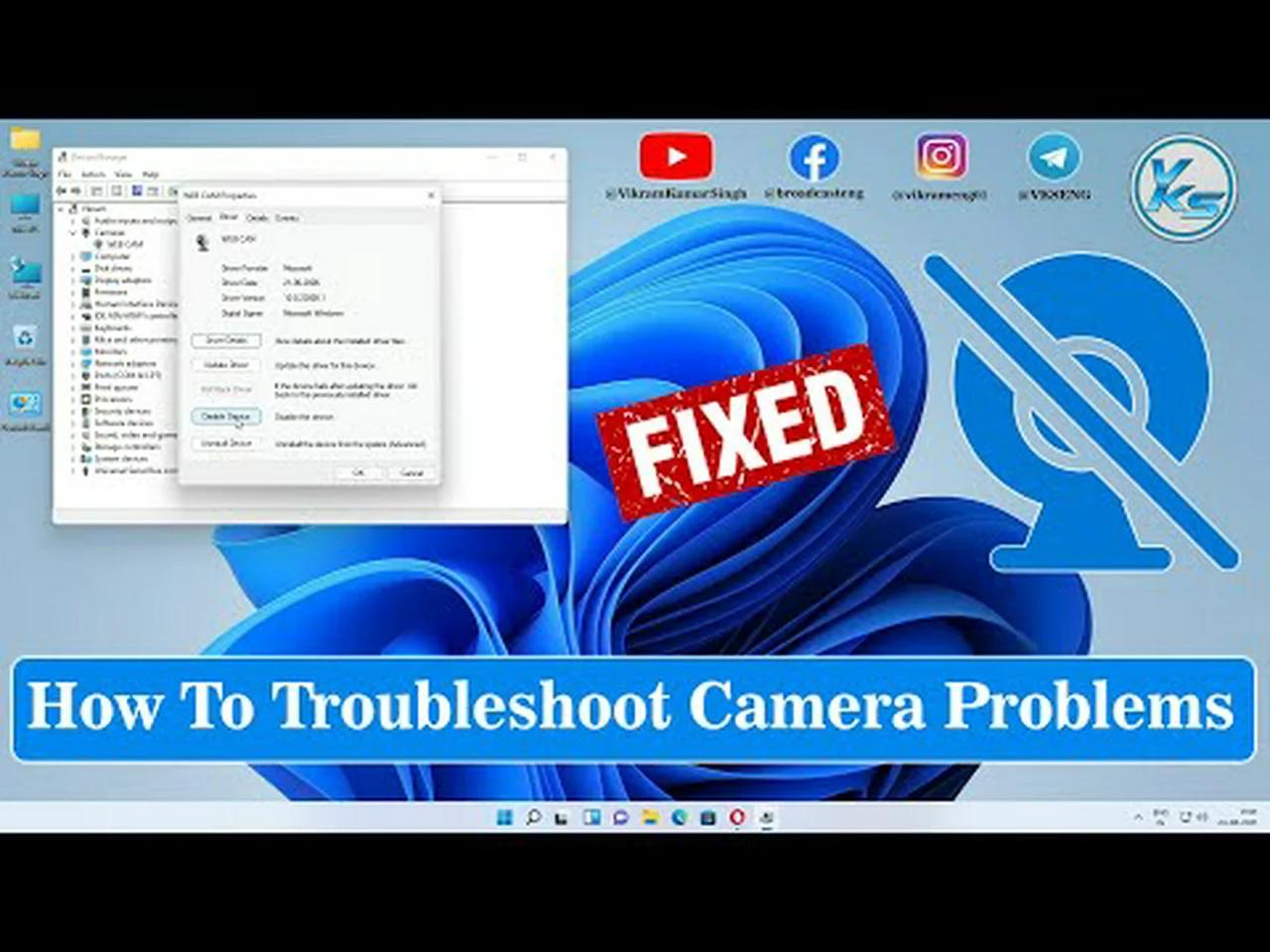 How To Troubleshoot Camera Problems in Windows 11 | Camera Problem Ko ...