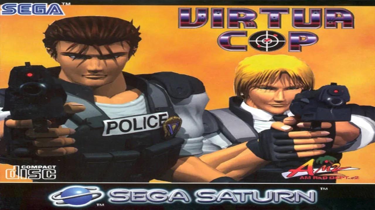 Virtua Cop - Sega Saturn - Classic Rail Shooter (4k 60fps)