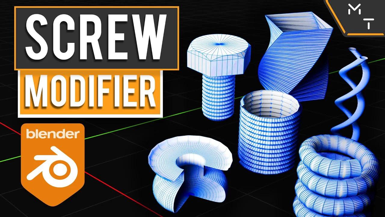 Screw Modifier | Revolve, Bolts & Threads | Learn Blender 2.9+ Through Precision Modeling | Part- 26