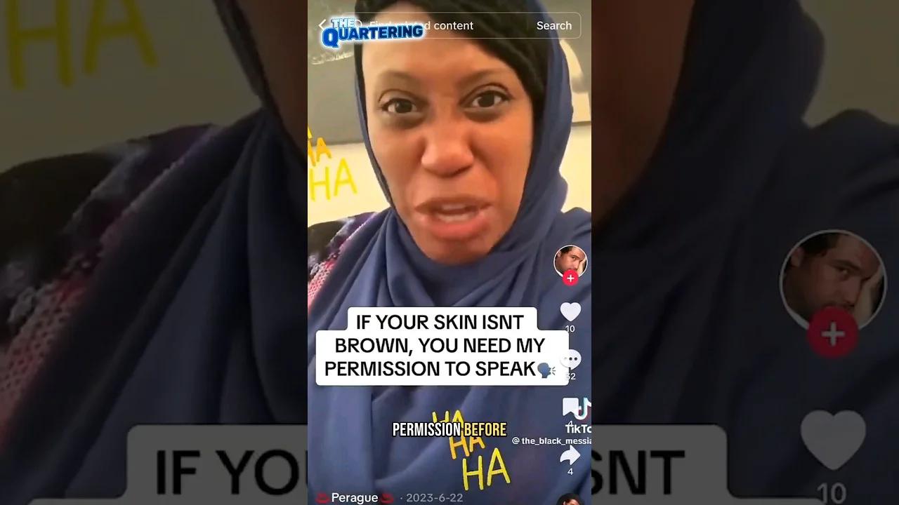 Unhinged Woke Woman Says Whites Need Permission To Talk