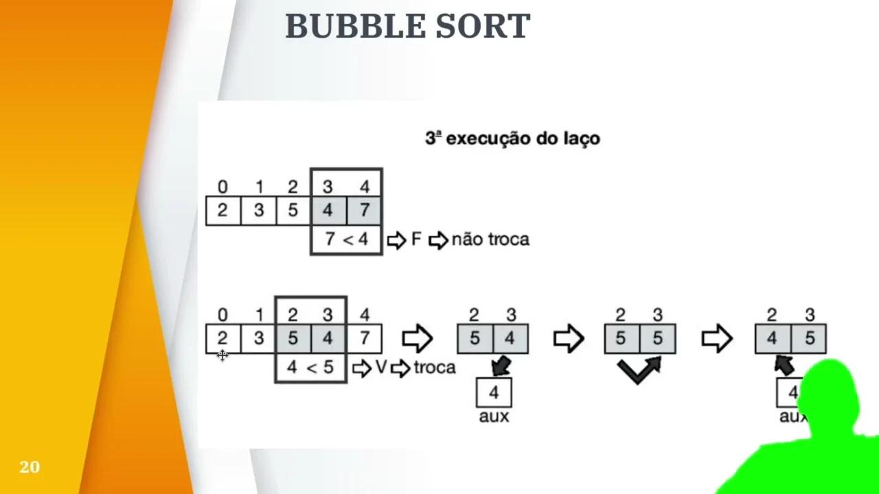 Estruturas de Dados: BUBBLE SORT Melhorado 1 C++ - Aula 12