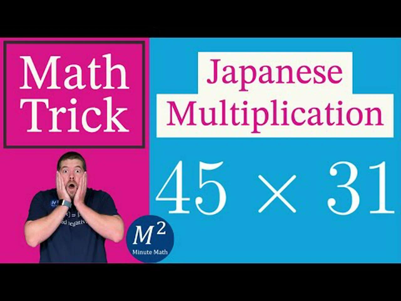 Japanese Multiplication with Lines | 45•31 | Minute Math Tricks - Part ...