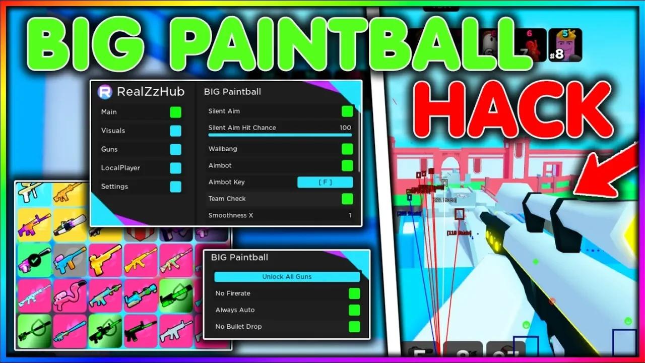 [NEW OP] Big Paintball Script / Hack GUI | Aimbot, Unlock All Guns ...