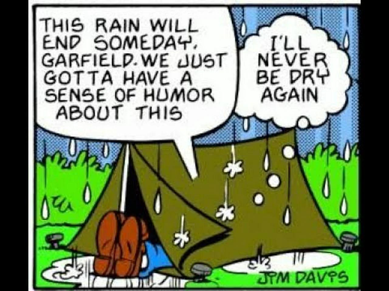Microsoft Sam reads Funny Garfield Comics (Ep. 1): Rainy Camping ...