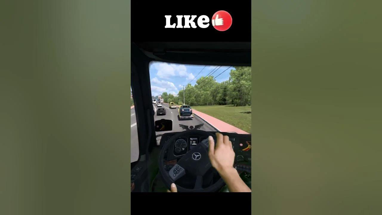 😍Most realistic driving simulator (03) #steeringwheel #ets2 #gaming