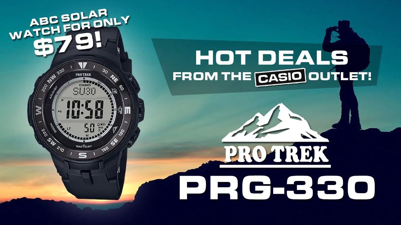 Hot deals from the Casio Outlet - Pro Trek PRG-330 | ABC triple sensor ...
