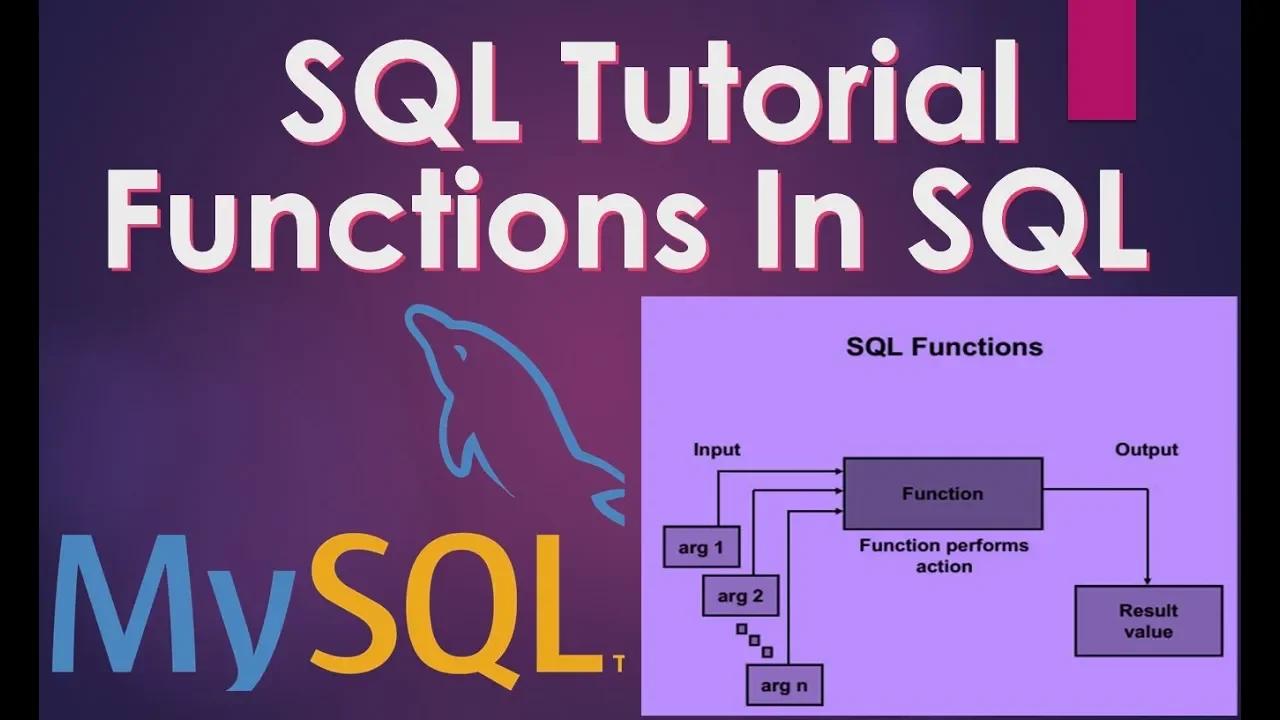 Sql Tutorial For Beginners Functions In Sql 8501