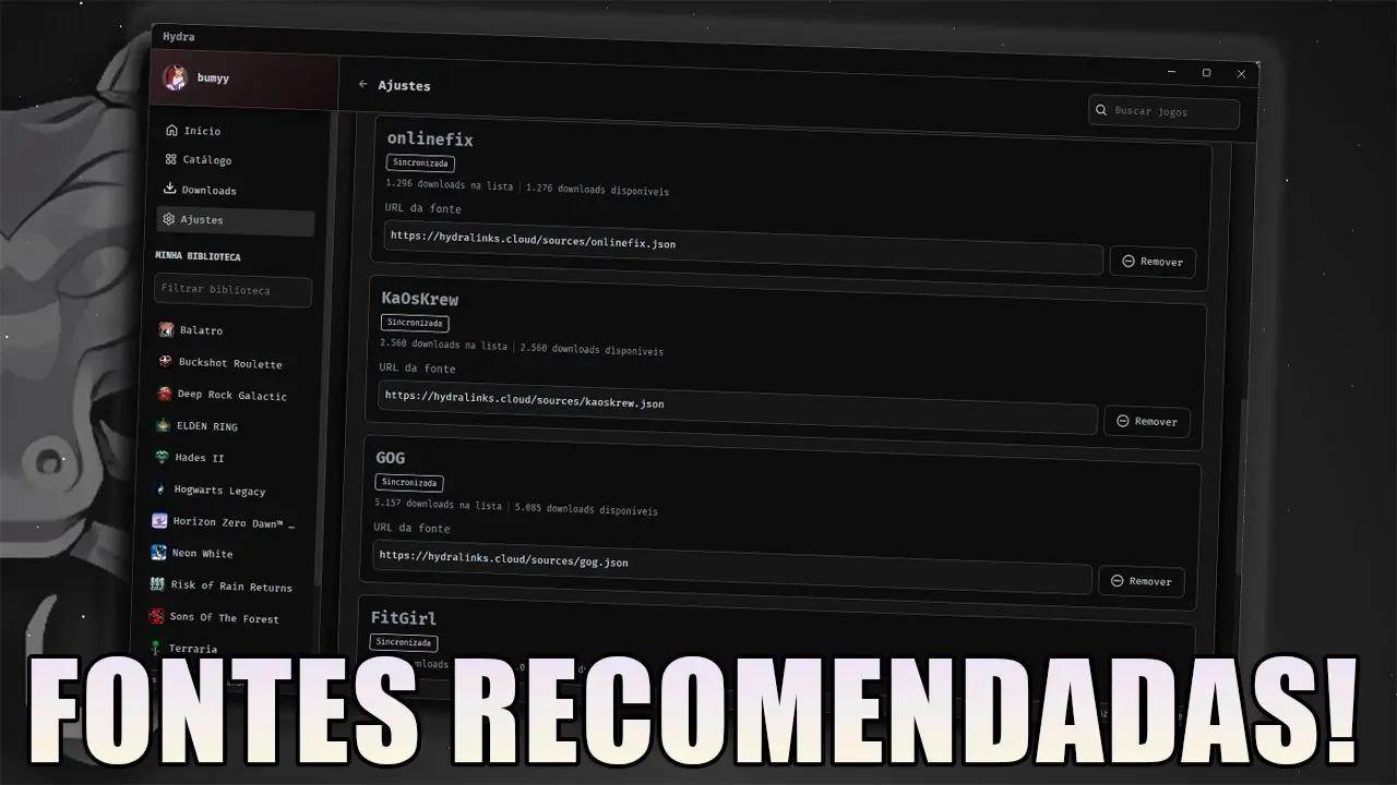 As MELHORES FONTES para o HYDRA - Minhas recomendações!