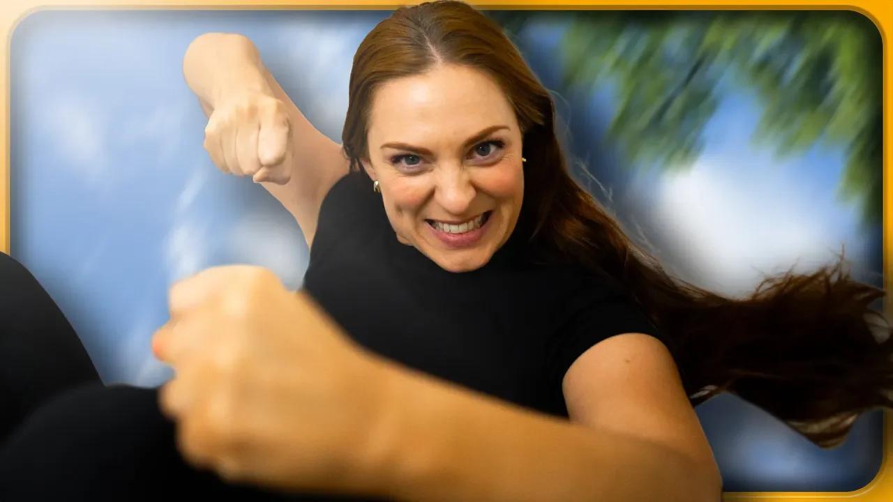 How girls play fight