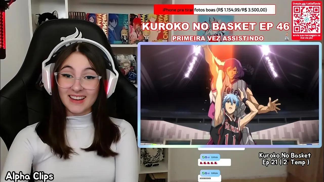 Catia Flavia - O ARREMESSO INVISÍVEL | Kuroko No Basket | Ep 21 ( 2° Temp ) ( React )