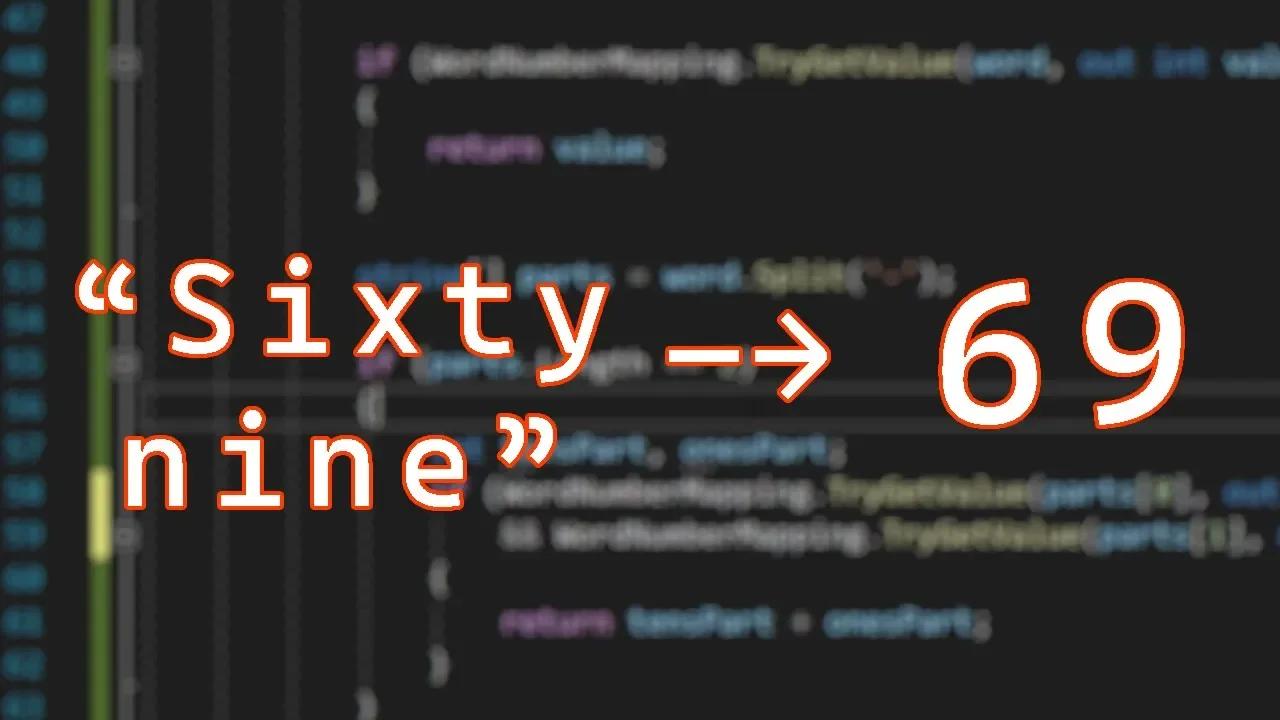 How to Convert Words to Numbers in C#