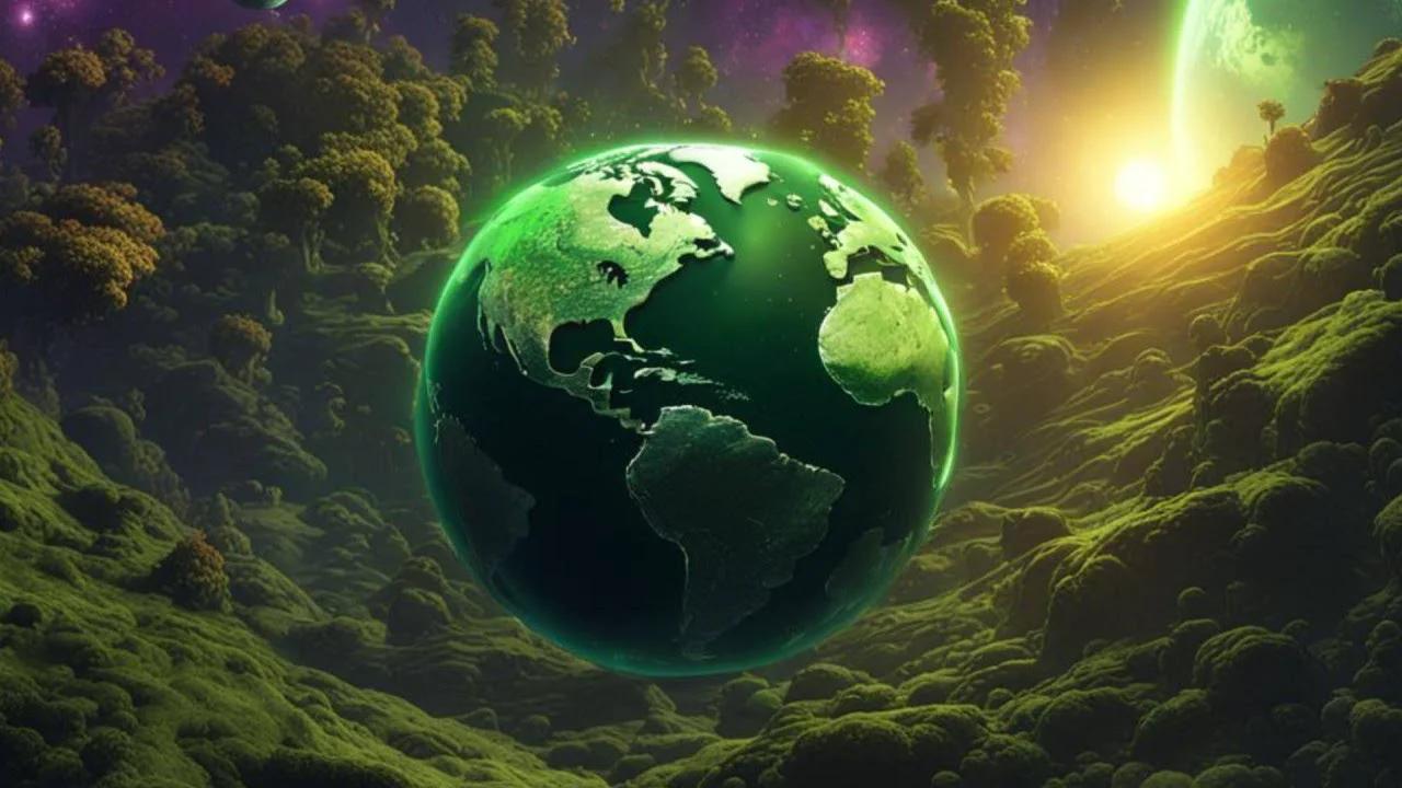 Green Earth Parallel Reality / Zoom Solar System Channeling