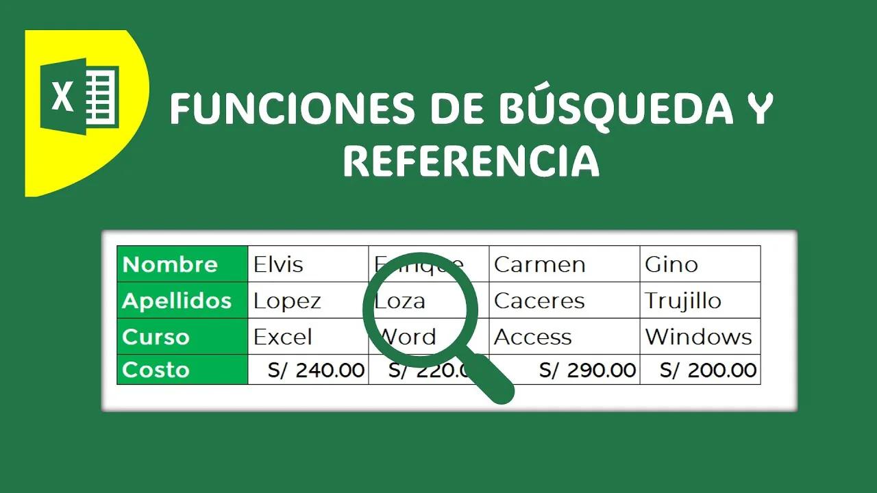 🔴 FUNCIONES DE BUSQUEDA Y REFERENCIA EN #excel