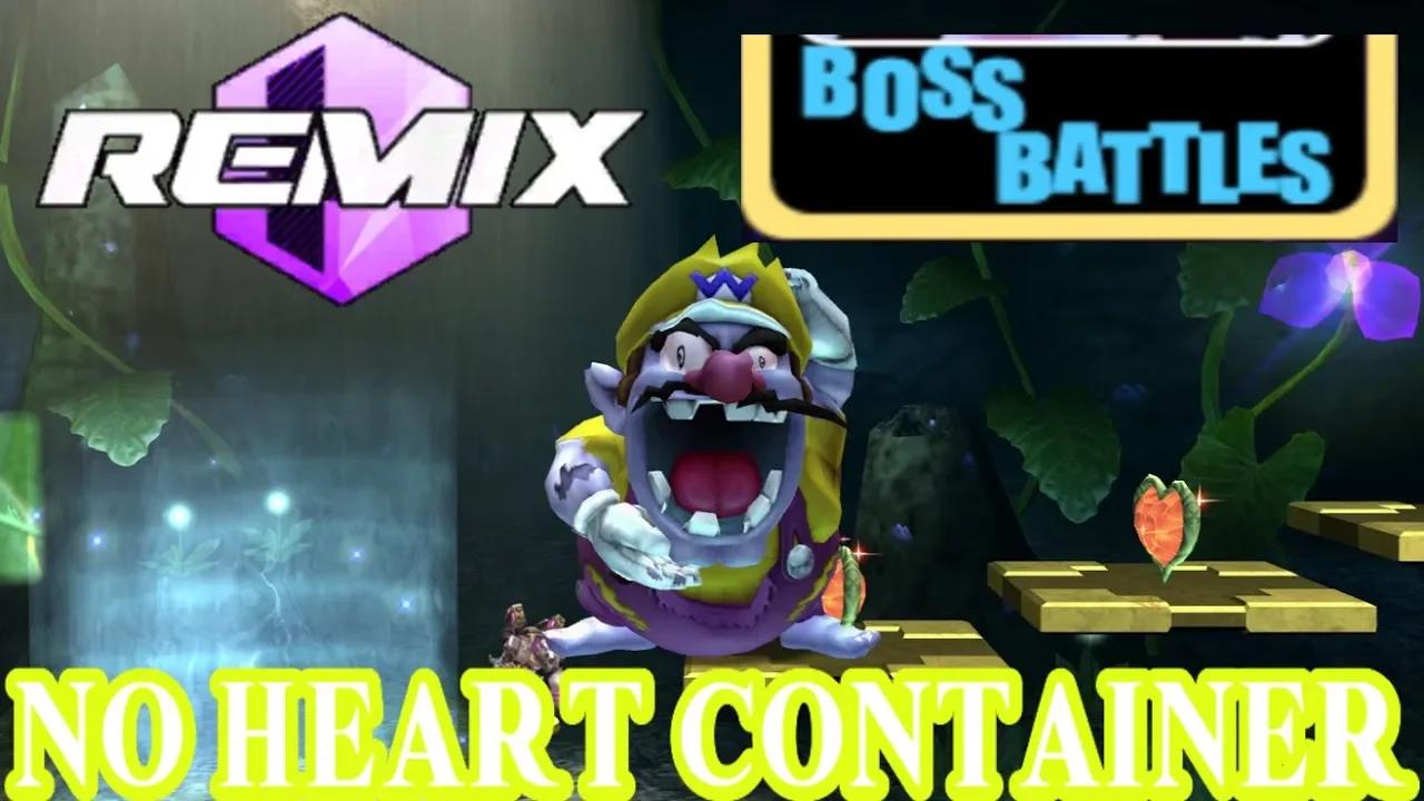 Wario Man vs All Bosses (Project M) No Heart Container/No Healing