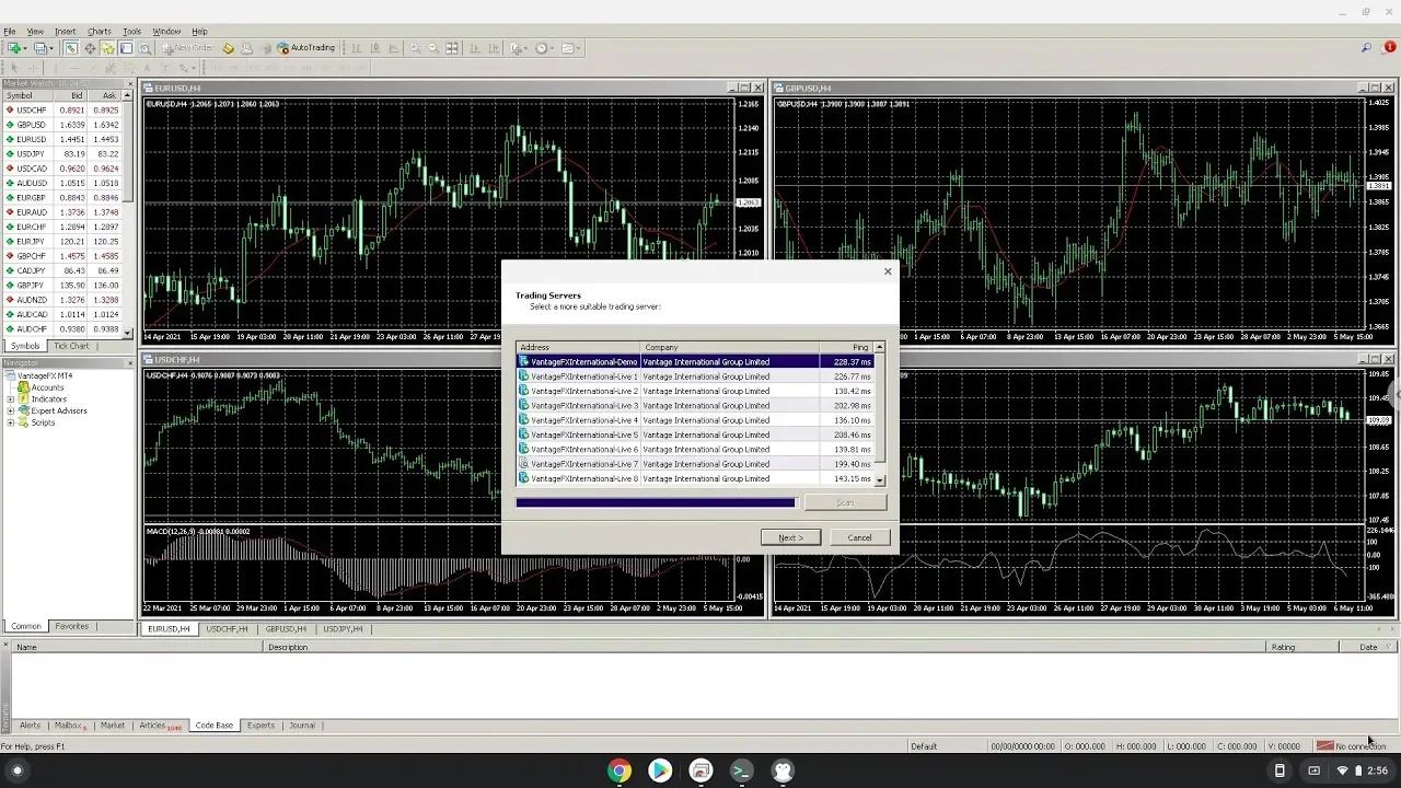 How to install MetaTrader 4 with the Vantage FX Broker on a Chromebook