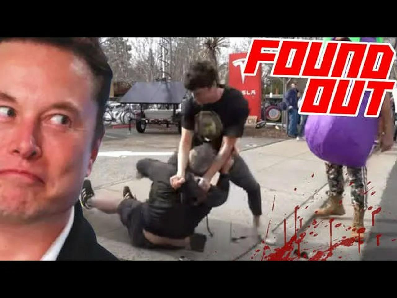 Tesla Owner Gives an Anti-Musk "Protestor" a Beat Down