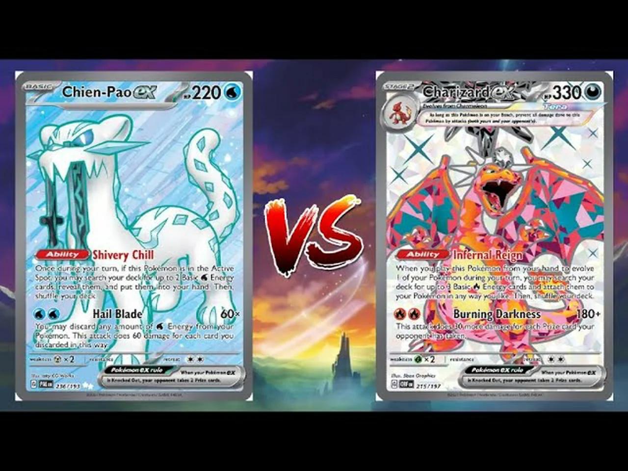Pokemon TCG Live Chien-Pao EX Baxcalibur VS Charizard EX Pidgeot EX!!
