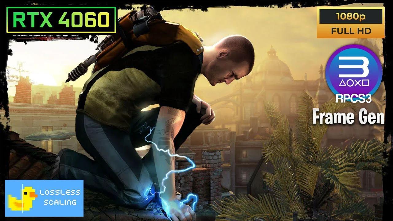 Infamous 2 RPCS3 Frame Gen | RTX 4060 FPS Test