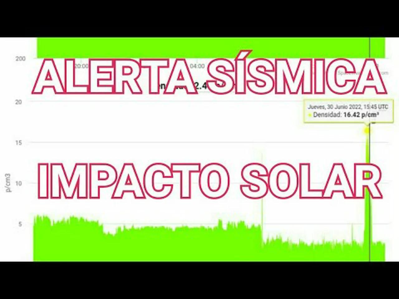 ALERTA SÍSMICA - IMPACTO SOLAR