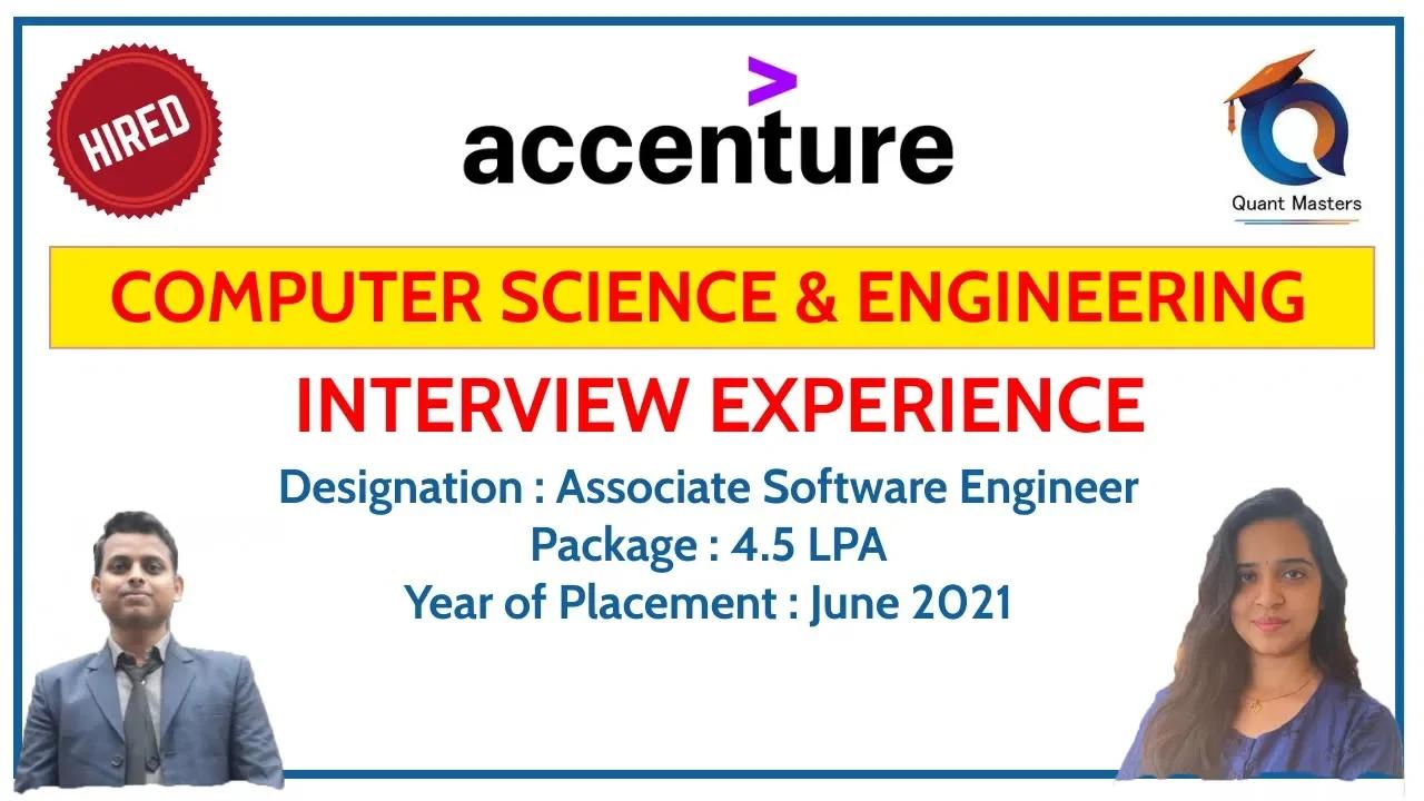 Accenture Interview Experience JUNE 2021 | CSE Student #accenture # ...