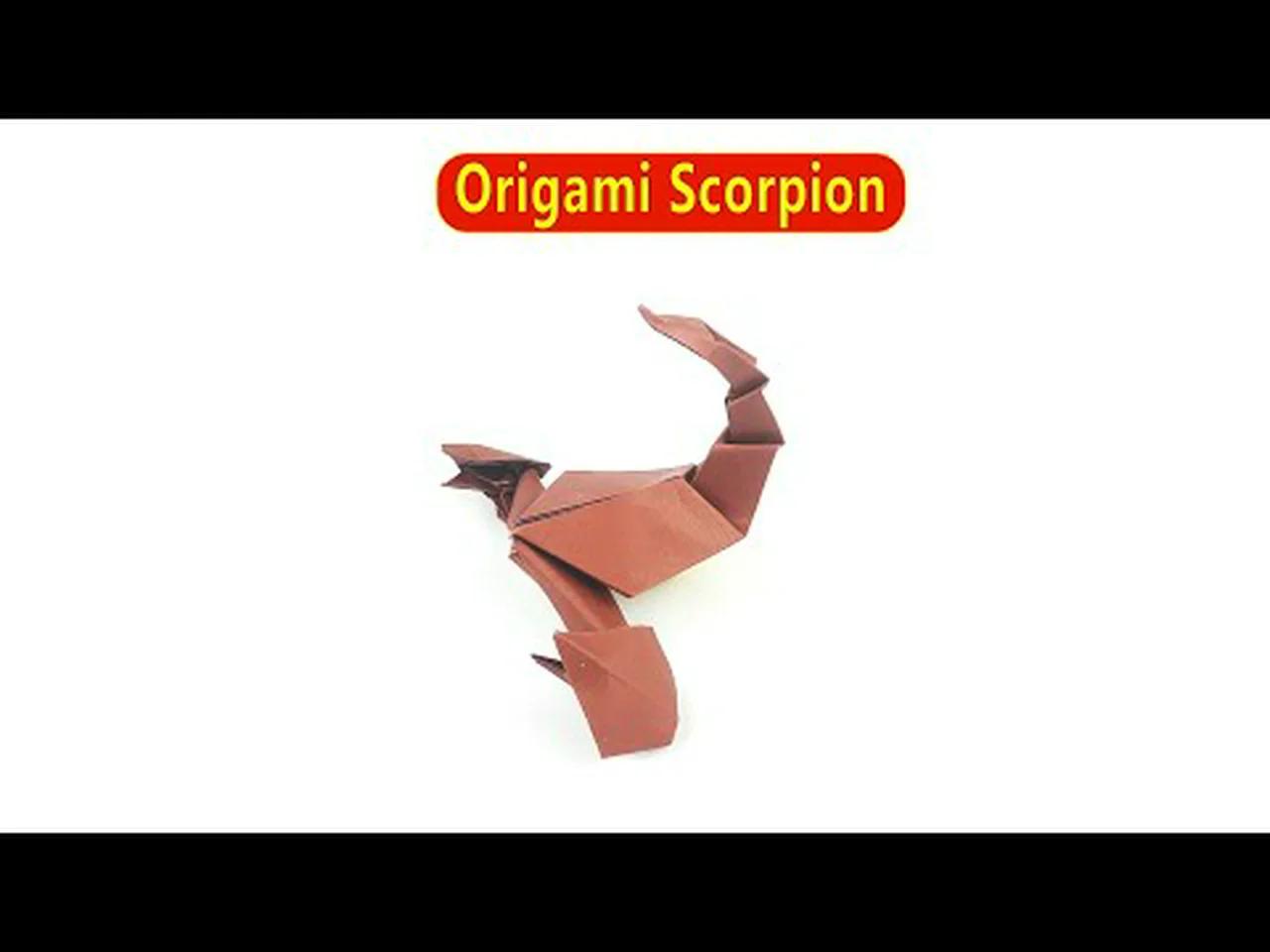 Origami Scorpion - Easy Paper Crafts