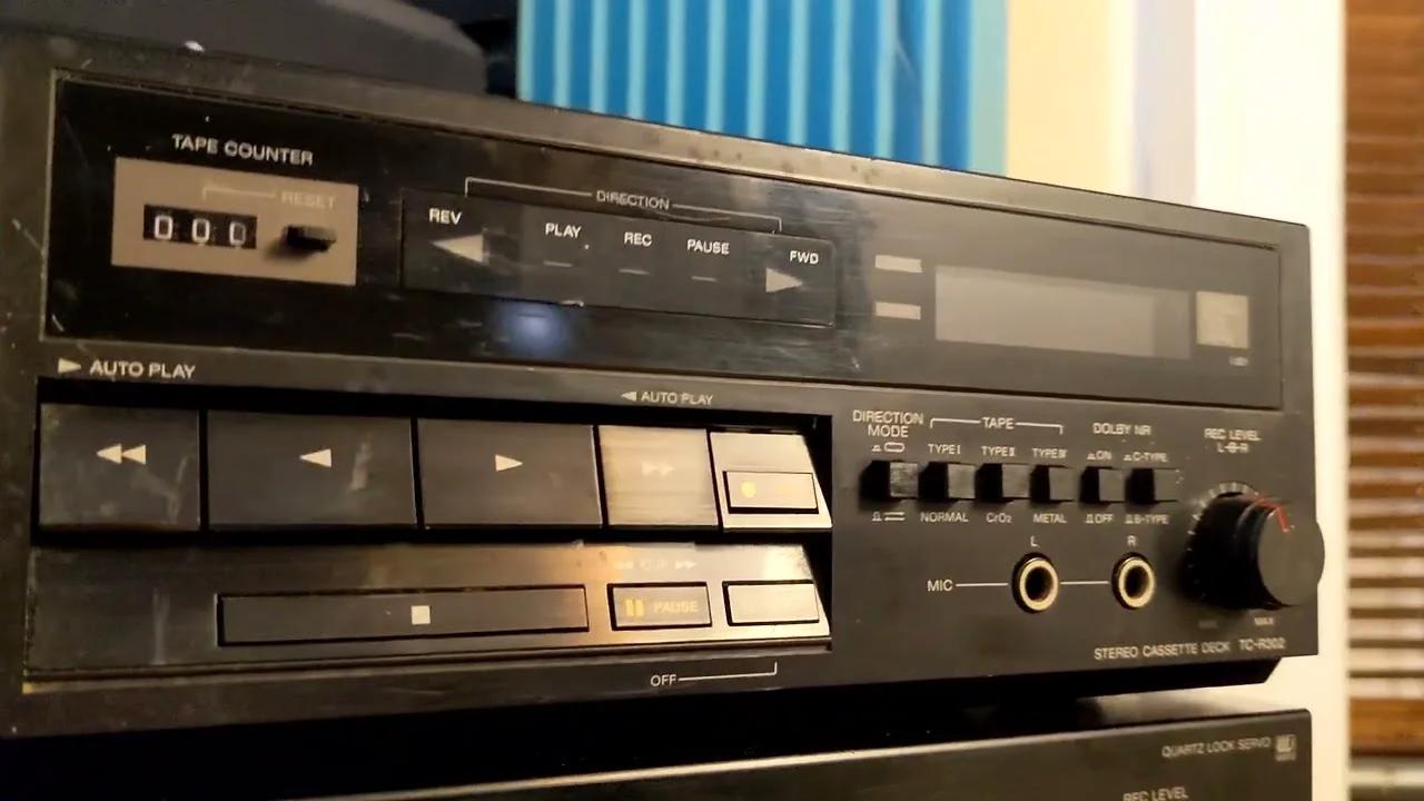 SONY TC-R302 - vintage single auto-reverse cassette deck